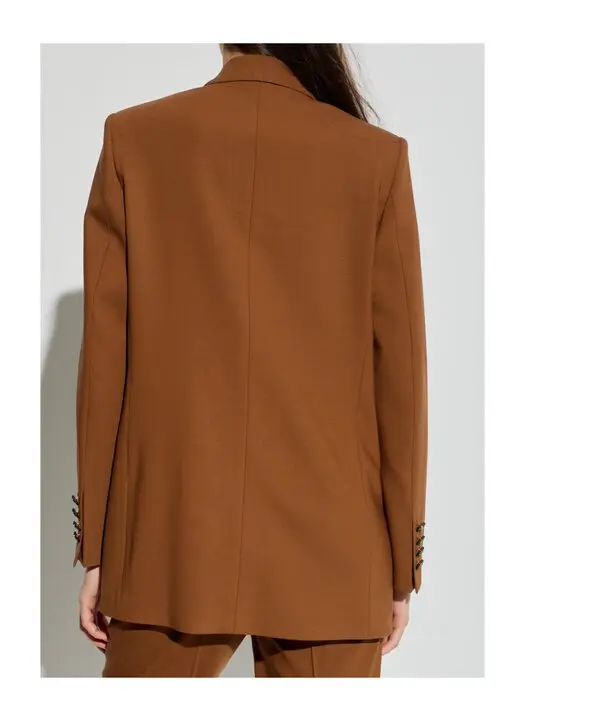 Etro Double-breasted Blazer With Notched Lapel - Brown