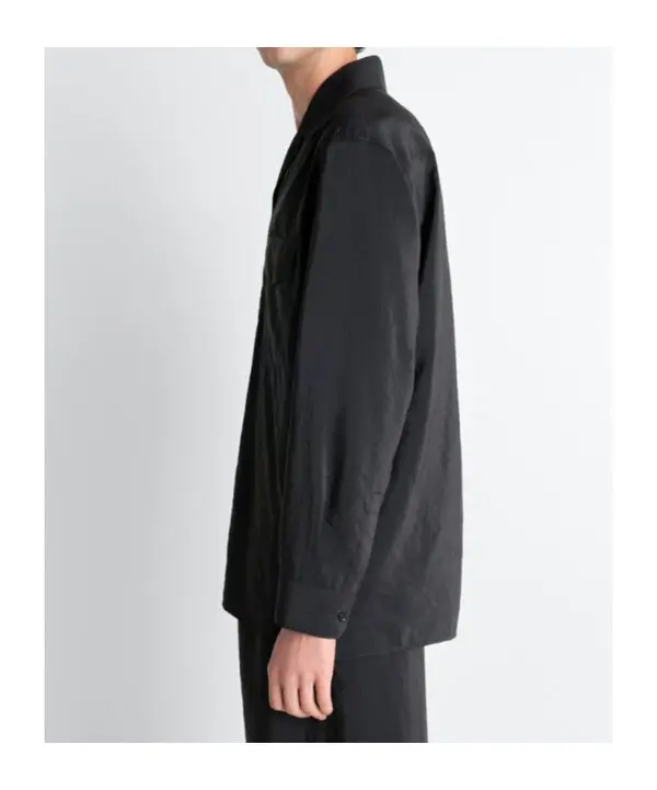 LEMAIRE Convertible Collar Shirt - Black
