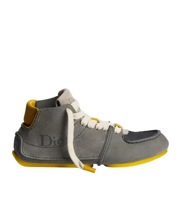 Dior Roadie Lace-up Boots - Grey
