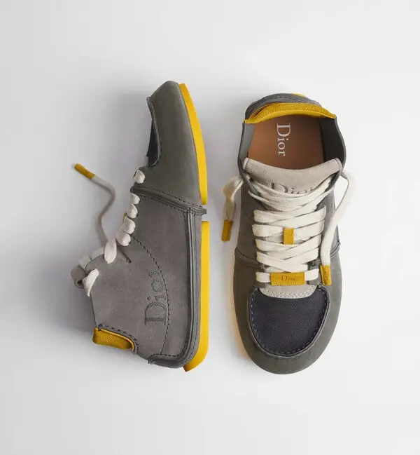 Dior Roadie Lace-up Boots - Grey
