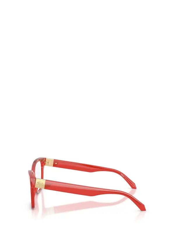 Versace Cat Eye Frame Eyeglasses - Red