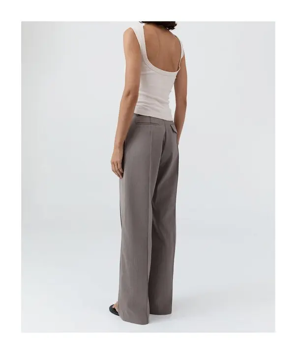 ST. AGNI Sleeveless Backless Top - Shell Pink