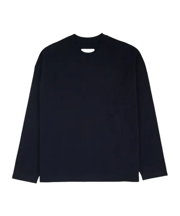 JIL SANDER Crew Neck Long-sleeved T-shirt - Black