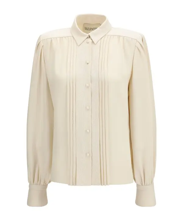 Valentino Garavani Cady Couture Pleated Shirt