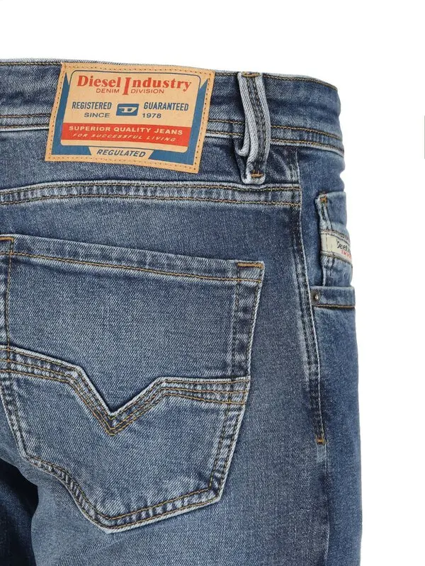 DIESEL® Logo Patch Denim Jeans