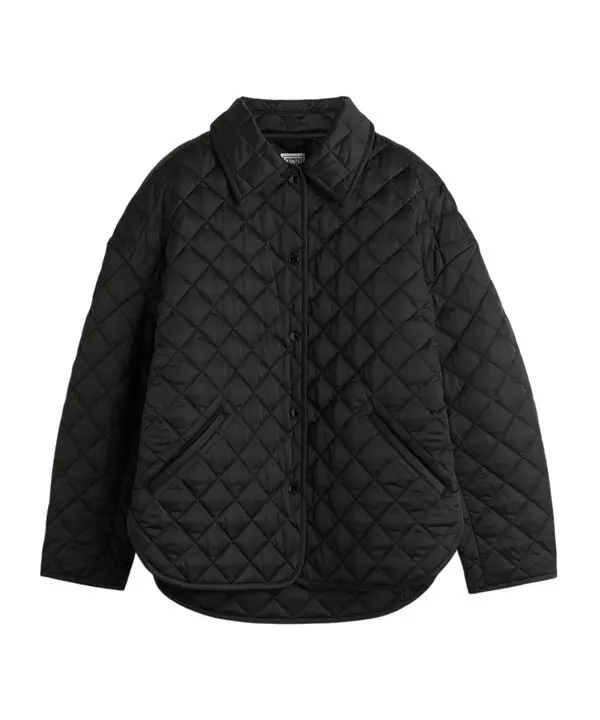 TOTEME Quilted Cotton Jacket With Snap-stud Fastening And Slant Pockets