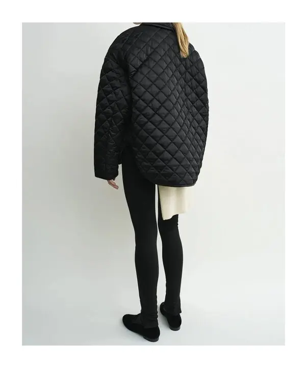 TOTEME Quilted Cotton Jacket With Snap-stud Fastening And Slant Pockets
