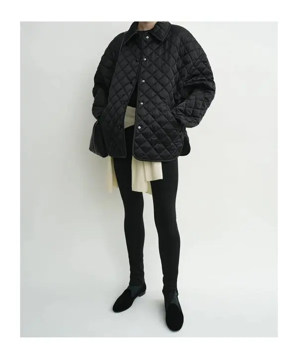 TOTEME Quilted Cotton Jacket With Snap-stud Fastening And Slant Pockets
