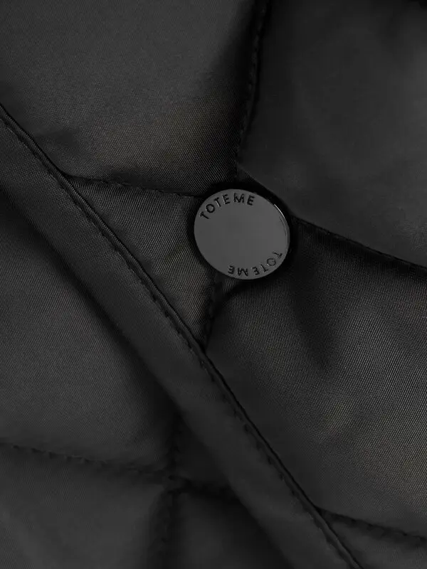 TOTEME Quilted Cotton Jacket With Snap-stud Fastening And Slant Pockets
