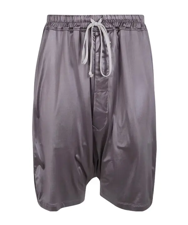 Rick Owens Dropped-crotch Drawstring Shorts - Gray
