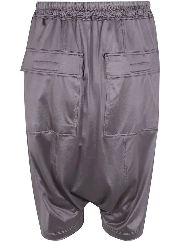 Rick Owens Dropped-crotch Drawstring Shorts - Gray