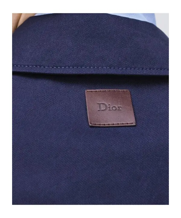 Dior Logo Embroidered Work Jacket - Dark Blue