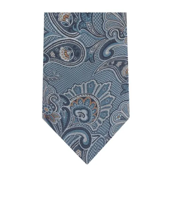 Etro Paisley Jacquard Neck Tie - Sky-blue