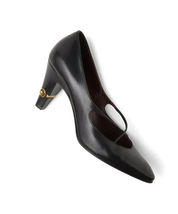 Versace Giulietta Slip-on Pumps - Black