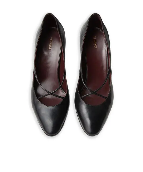 Versace Giulietta Slip-on Pumps - Black