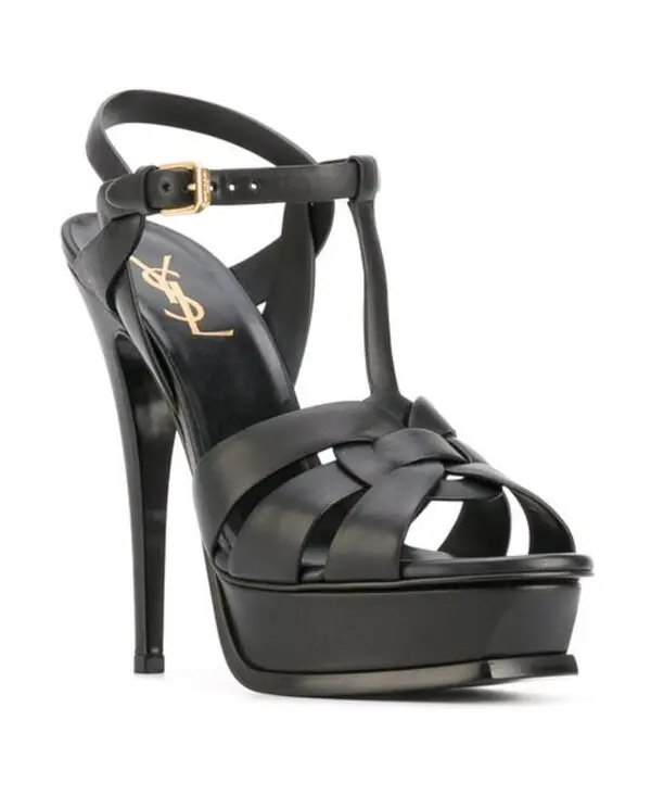 Saint Laurent Tribute High Heel Sandals - Black