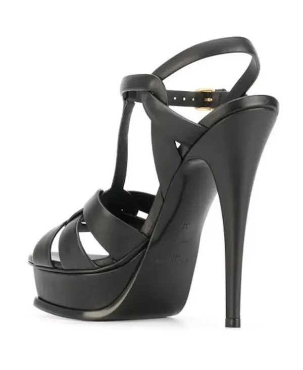 Saint Laurent Tribute High Heel Sandals - Black