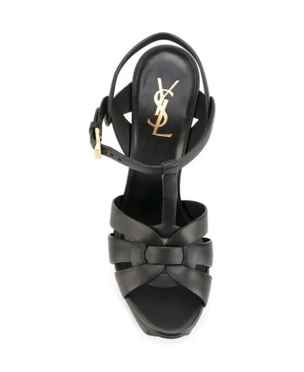 Saint Laurent Tribute High Heel Sandals - Black