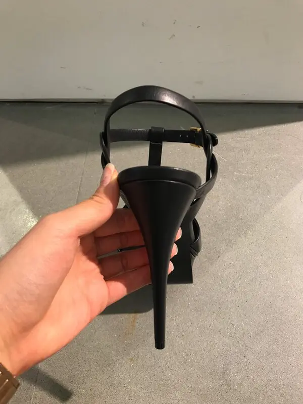 Saint Laurent Tribute High Heel Sandals - Black