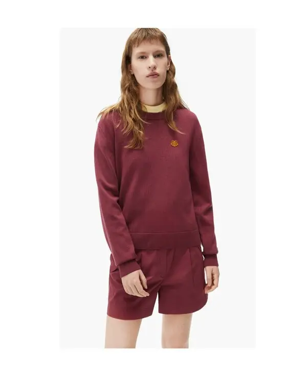 Kenzo Tiger Patch Knitted Jumper - Red
