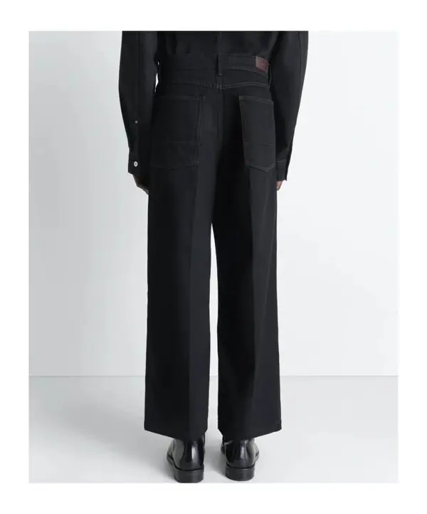LEMAIRE Logo-patch Wide-leg Jeans