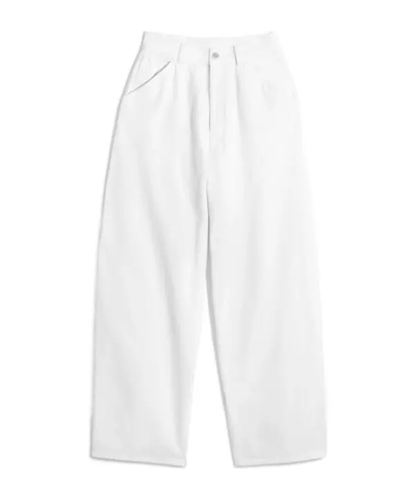LEMAIRE High-waisted Wide-leg Jeans - White