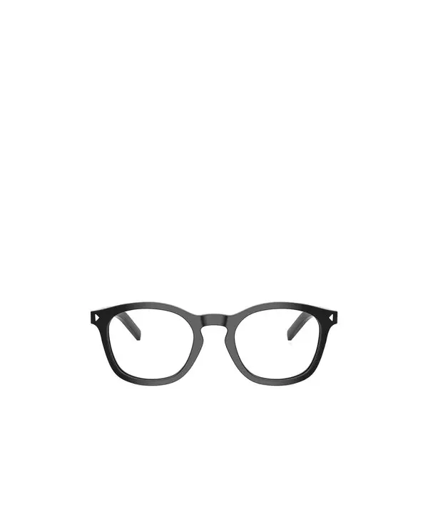 Prada Round Frame Eyeglasses - Black