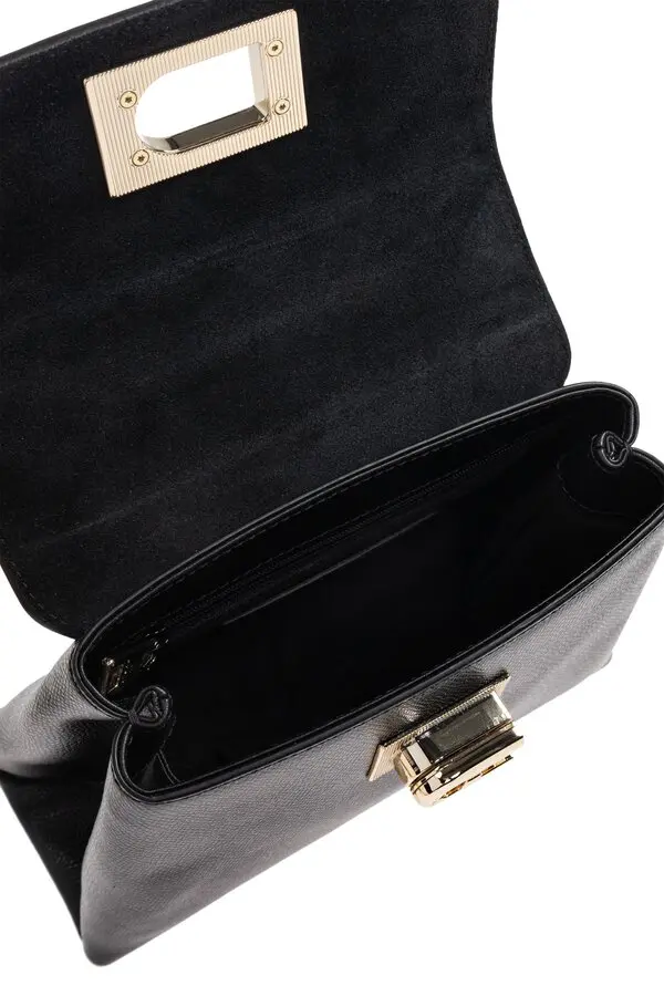 Furla 1927 Flap Mini Shoulder Bag - Black