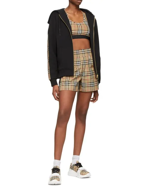 Burberry Vintage Check Sports Bra - Nude