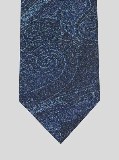 Etro Arnica-motif Jacquard Tie - Blue