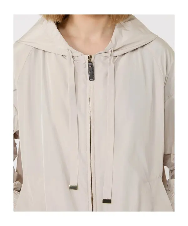 Max Mara Cammeo Taffeta Hooded Jacket - Sand-colored