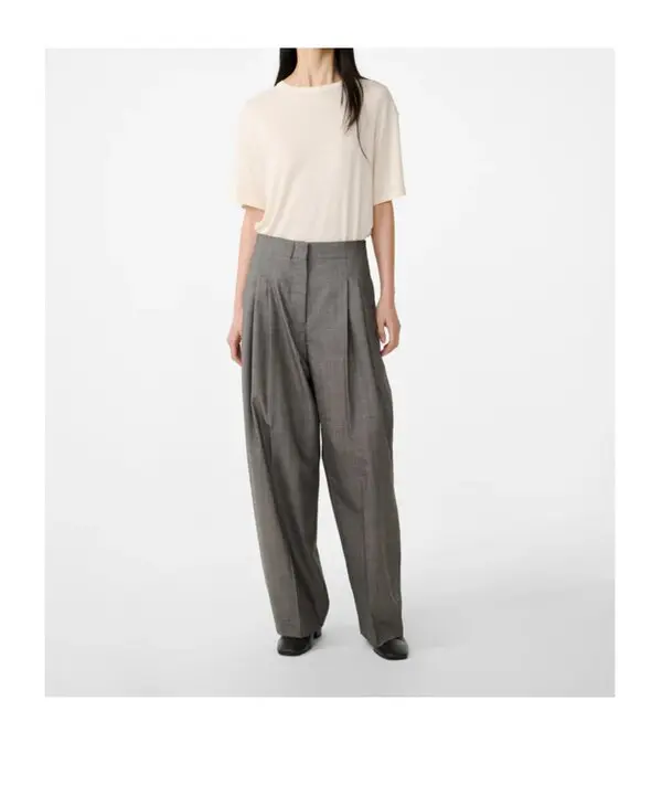 Studio Nicholson Rond Short-sleeve T-shirt In Lyocell Knit - Canvas