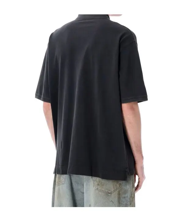 Acne Studios Washed Logo Polo Shirt