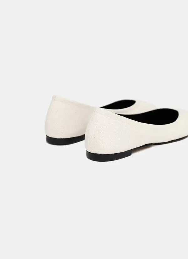 Jacquemus Ballerina Flats With Toe Detailing - Light Beige