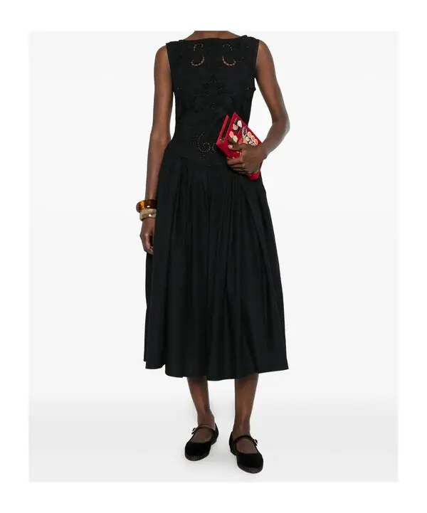 Stine Goya Sleeveless Midi Dress With Embellished Bodice
