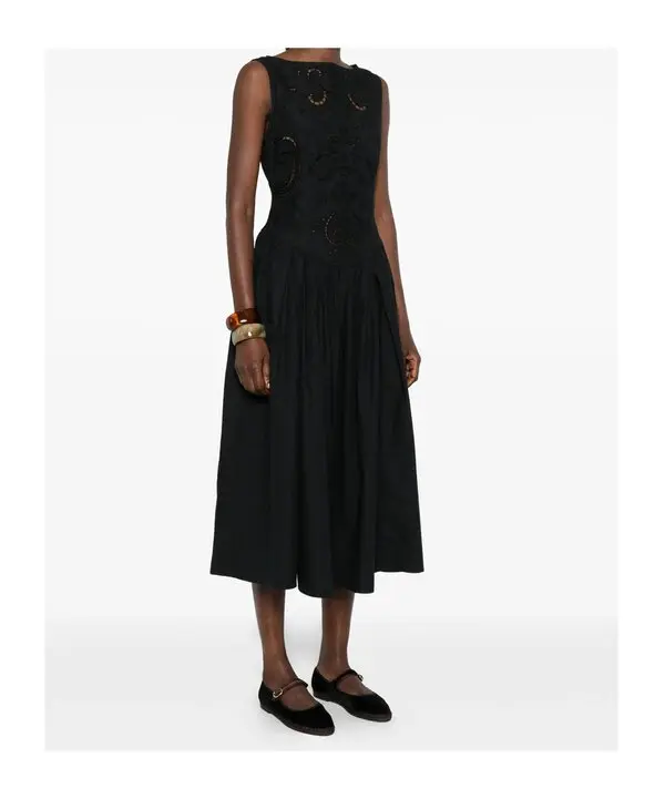 Stine Goya Sleeveless Midi Dress With Embellished Bodice
