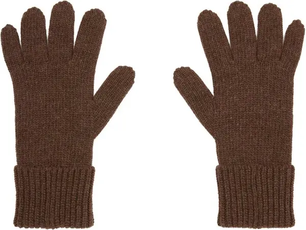 VIVIENNE WESTWOOD Knitted Gloves With Logo Embroidery