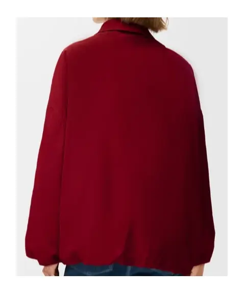 Loewe Embroidered Logo Zip-up Jacket - Red