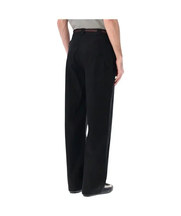 ROA Centipede Belted Wide-leg Pants