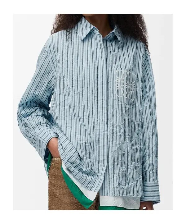 Loewe Relaxed Stripe Logo Shirt