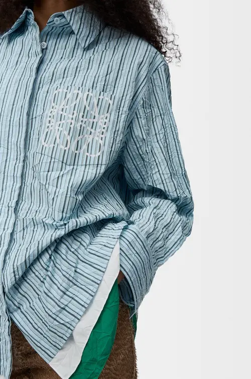 Loewe Relaxed Stripe Logo Shirt