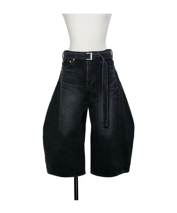 Sacai Belted Wide Leg Trousers