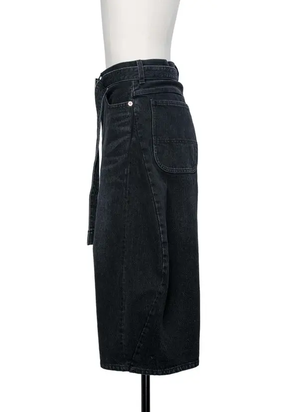 Sacai Belted Wide Leg Trousers