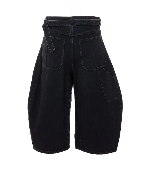 Sacai Belted Wide Leg Trousers