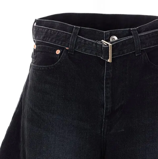 Sacai Belted Wide Leg Trousers