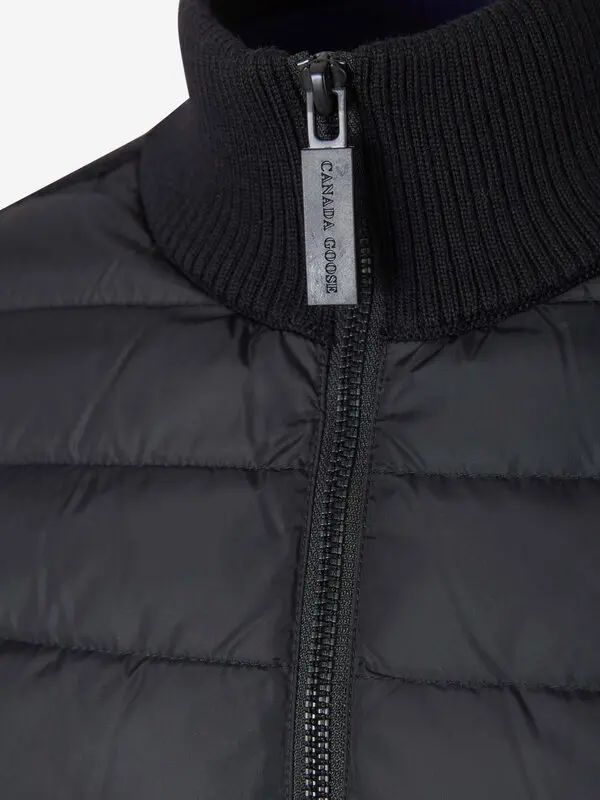Canada Goose Hybridge Padded Panel Knit Jacket - Black