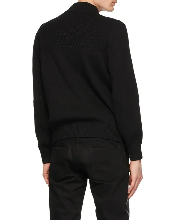 Canada Goose Hybridge Padded Panel Knit Jacket - Black