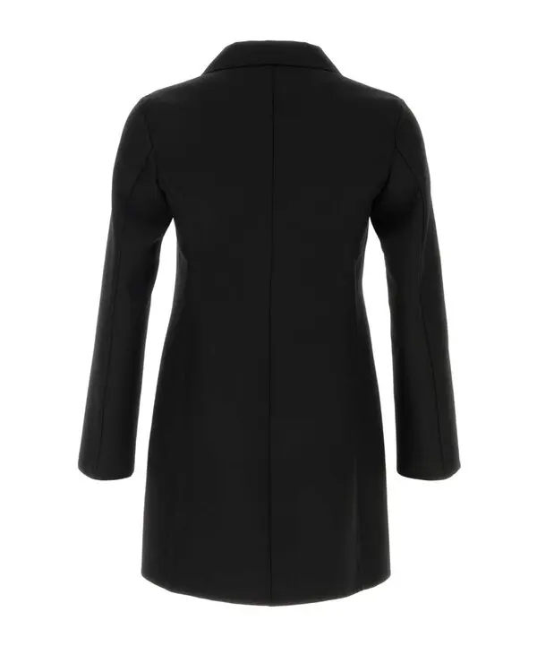 JIL SANDER 65 Db Single-breasted Coat - Black