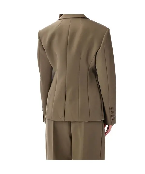 THE FRANKIE SHOP Doyer Cinched Blazer - Green