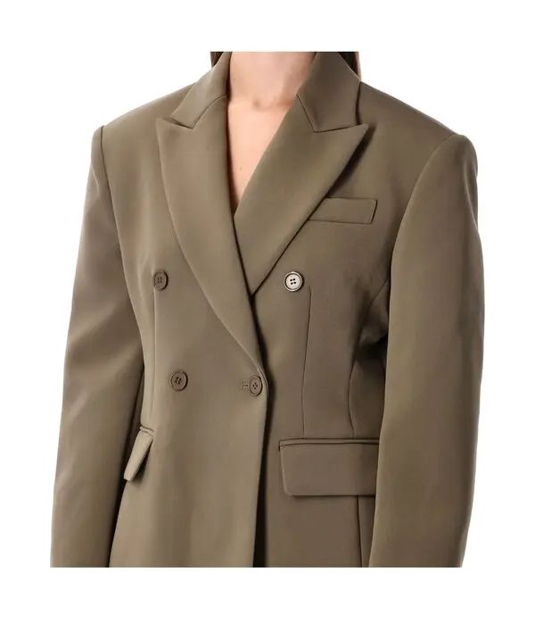 THE FRANKIE SHOP Doyer Cinched Blazer - Green